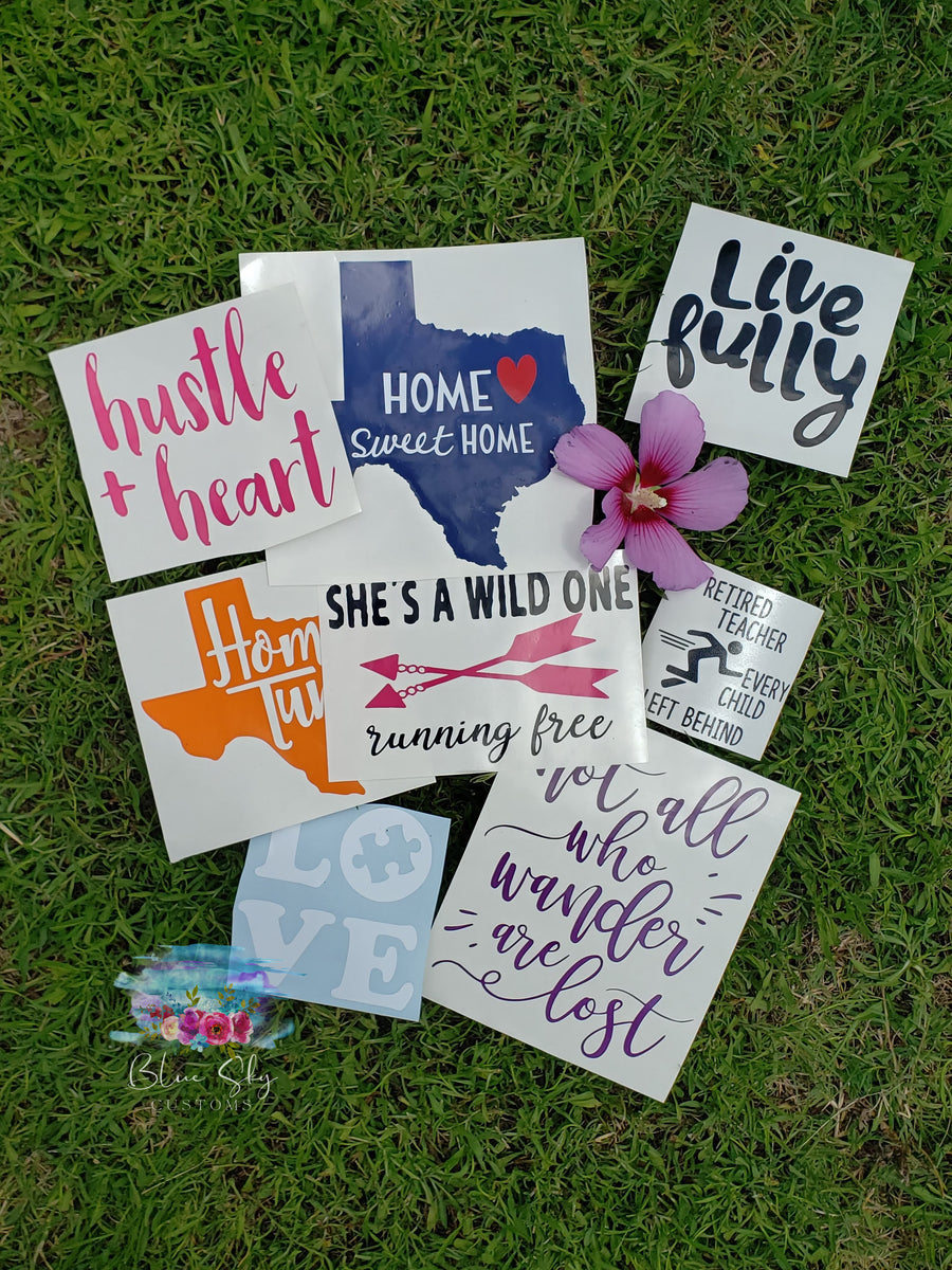 Vinyl Decals – Blue Sky Customs