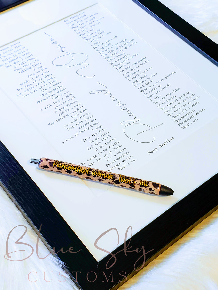Cheetah Print Classic Pen – Blue Sky Customs